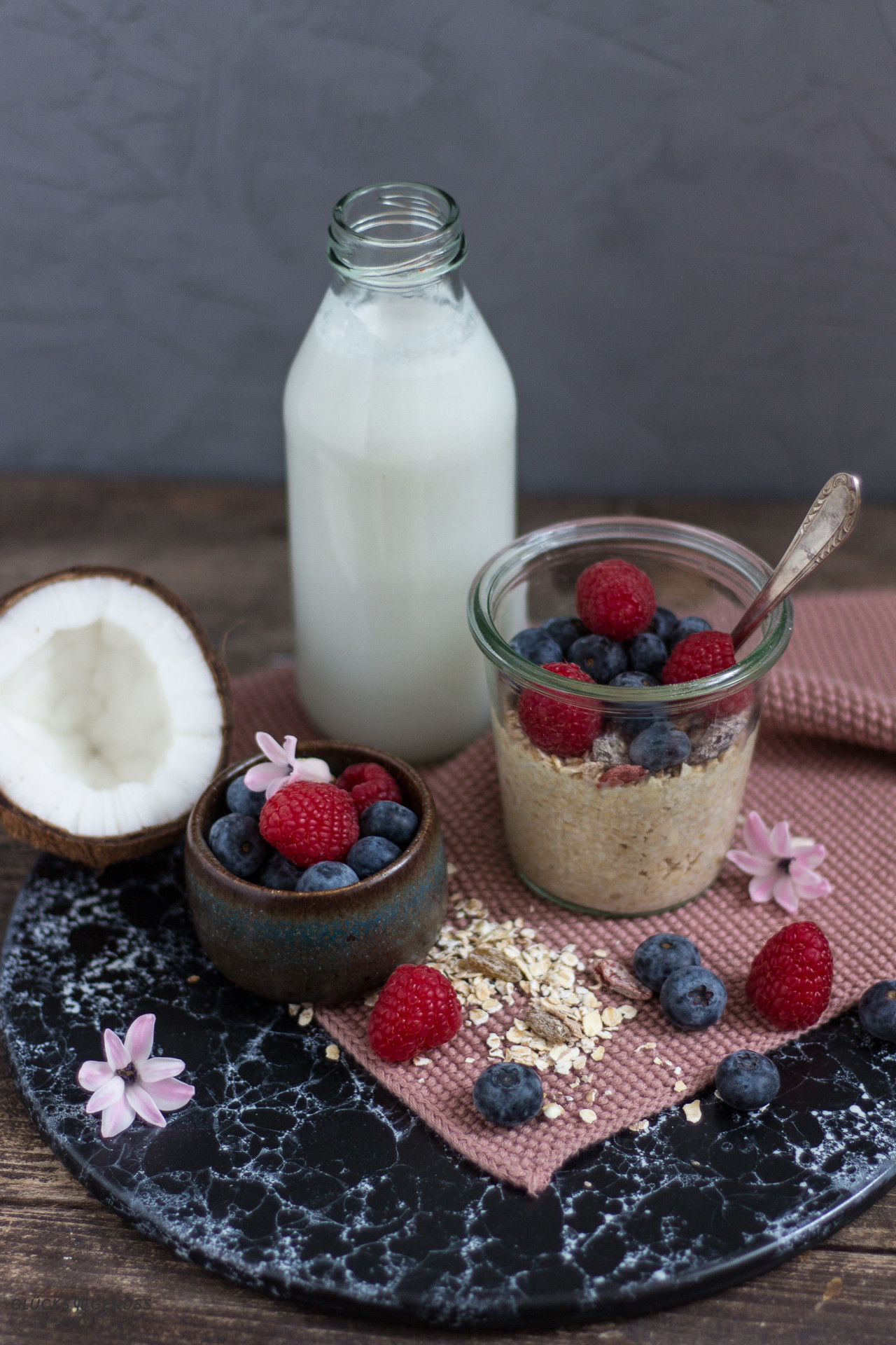 Cremiger Persischer Reispudding / vegan & glutenfrei - Glücksgenuss