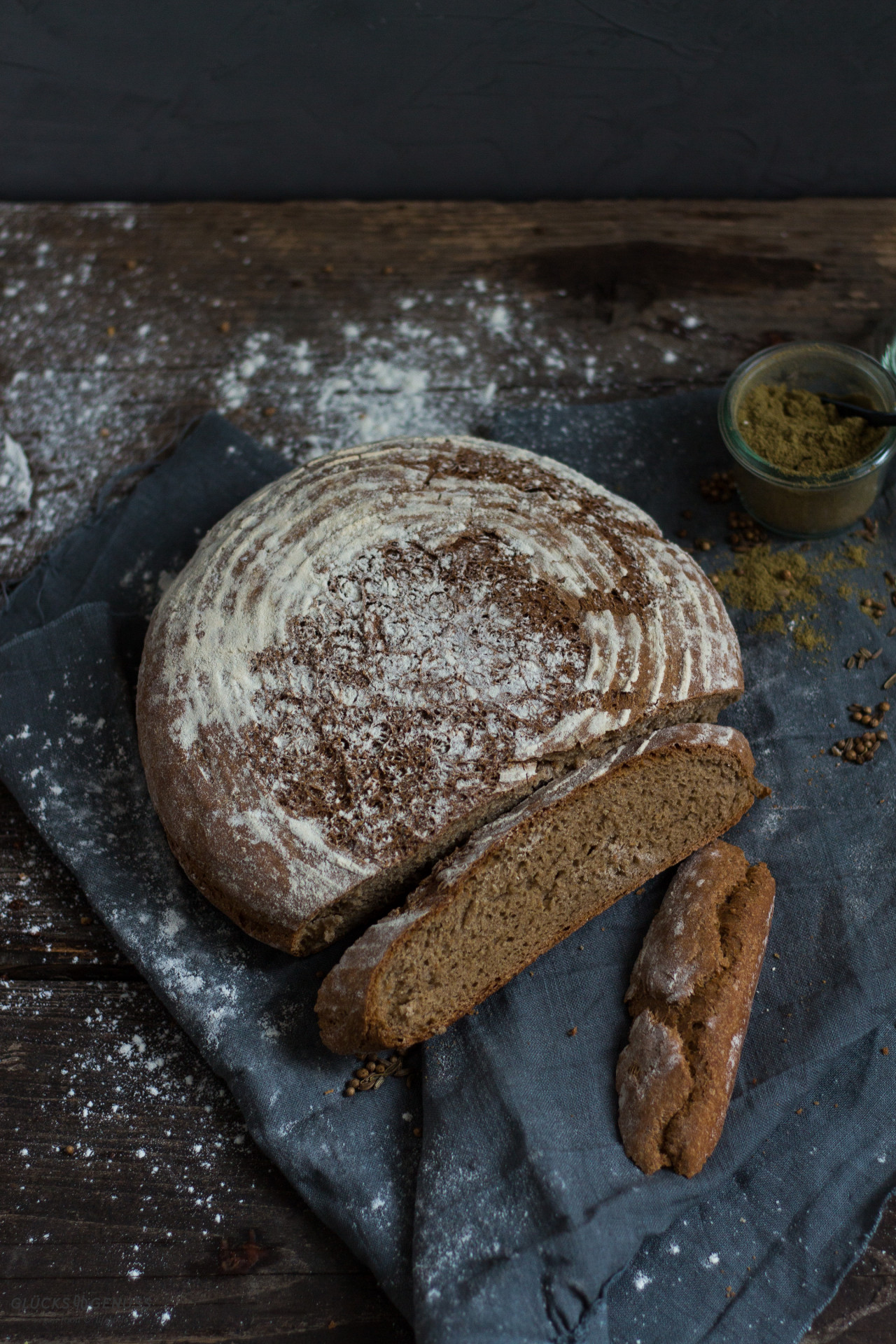 Rezept herzhaftes Bauernbrot - Glücksgenuss